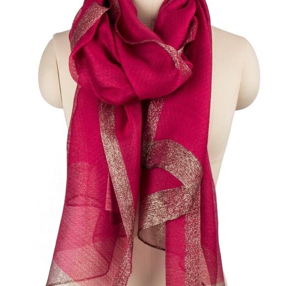 SAACHI | Accessories | Saachi Holiday Crandberry Red Shimmering Shine ...